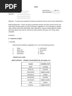 Sudan III Test for Lipid Detection | PDF