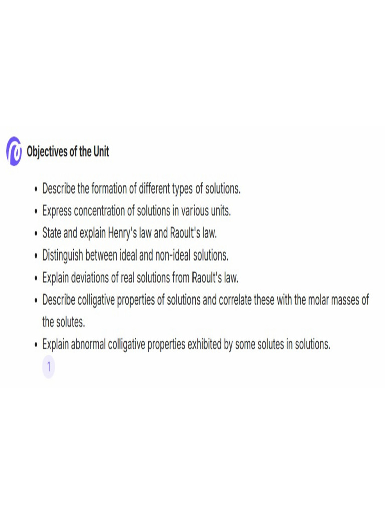 Solutions Short Notes | PDF