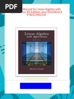 Elementary Linear Algebra 9th Edition | PDF