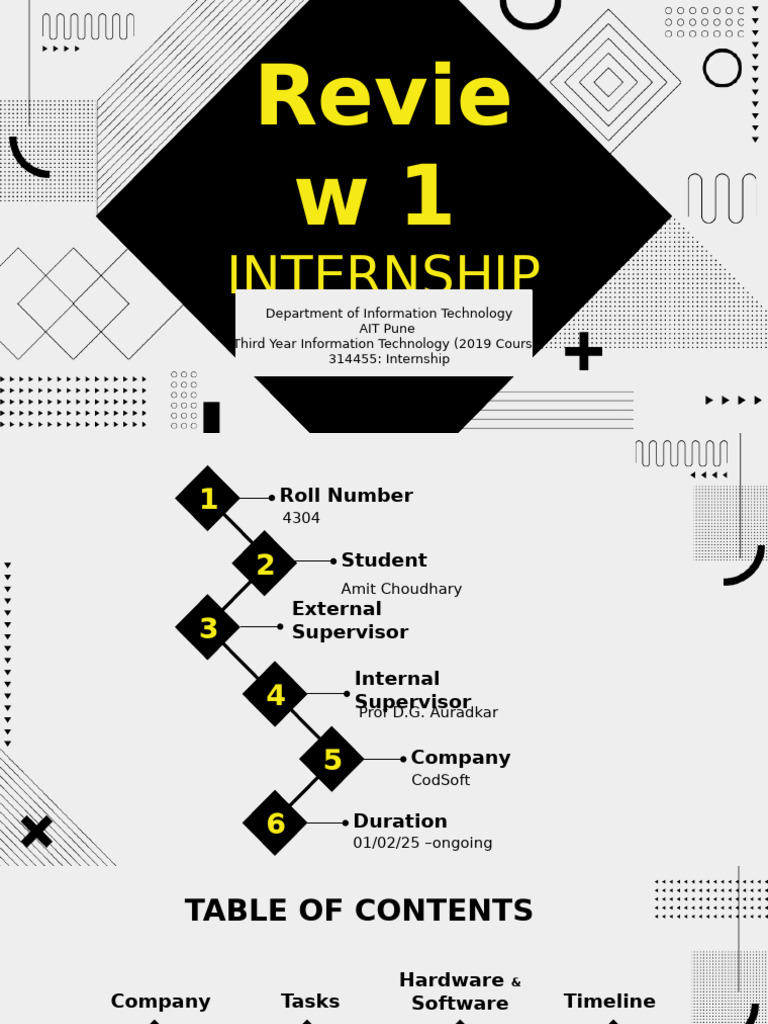 Internship Experience at CodSoft IT | PDF | Information Technology | Computing