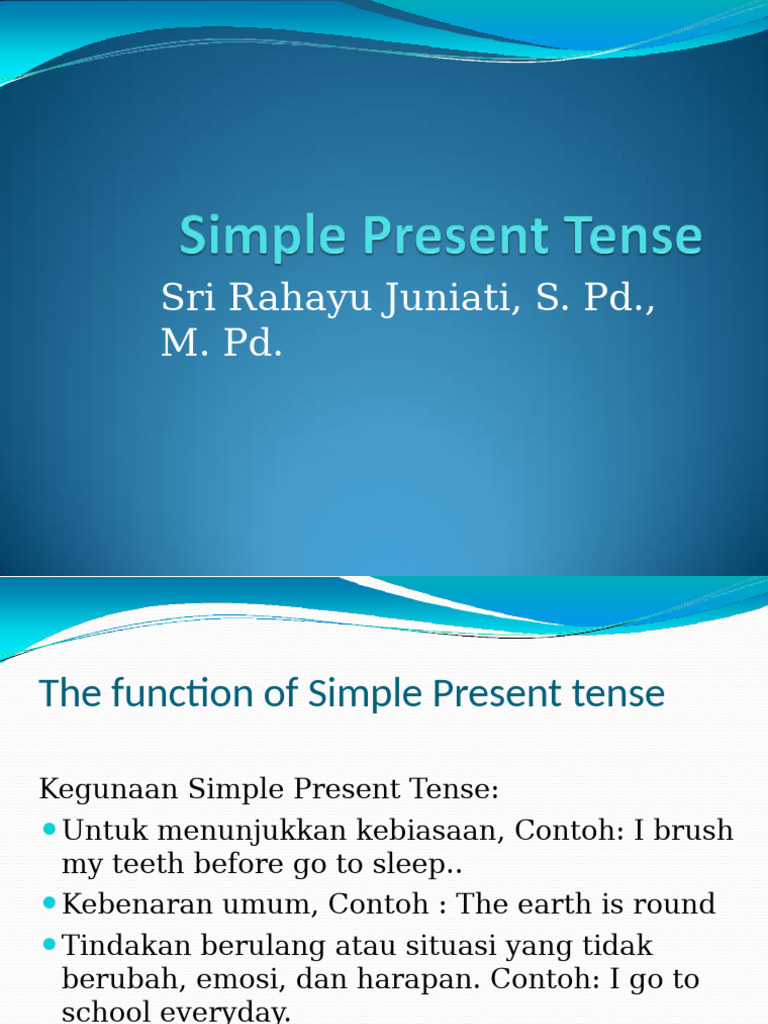 Simple Preesent Tense | PDF | Verb | Grammatical Tense