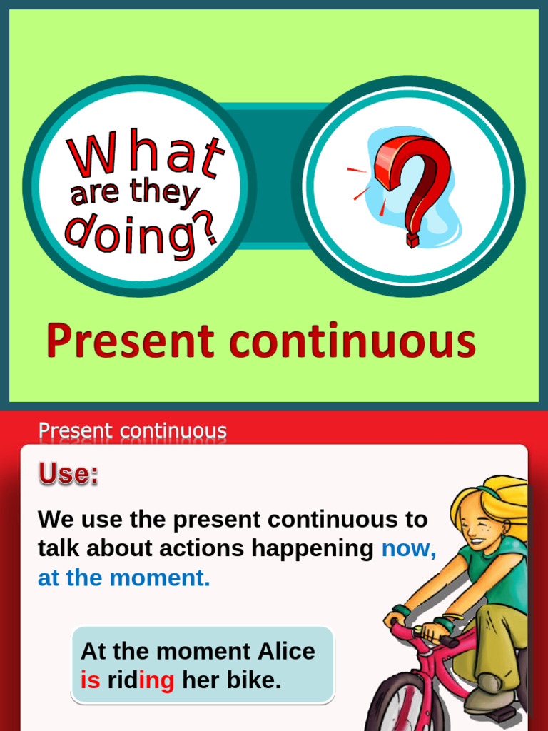 Present Continuous | PDF