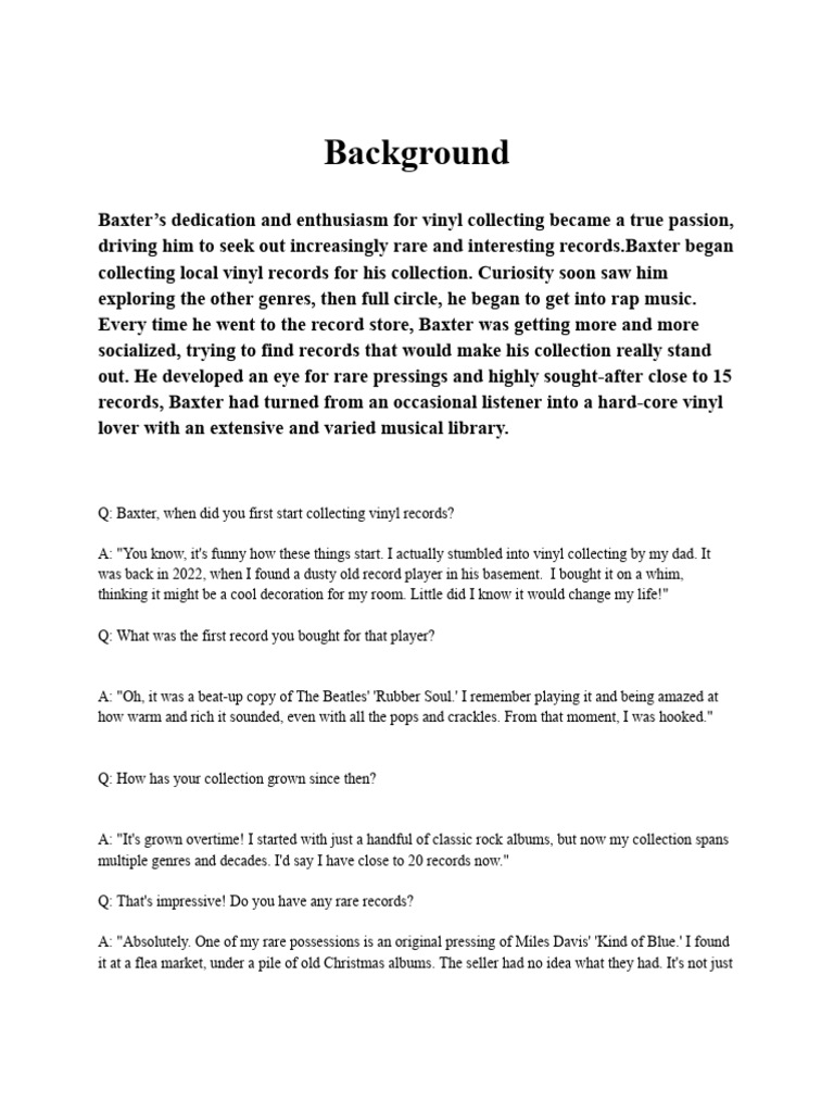 Test Interview Rough Draft | PDF