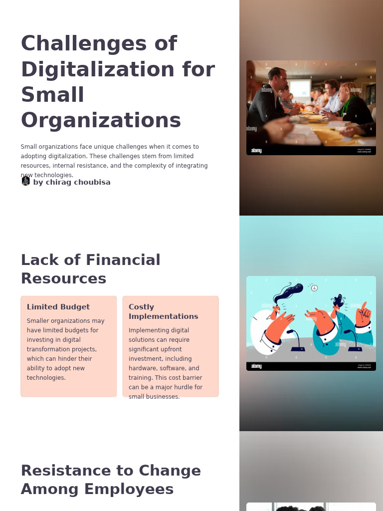 Challenges of Digitalization For Small Organizations | PDF | Computer ...