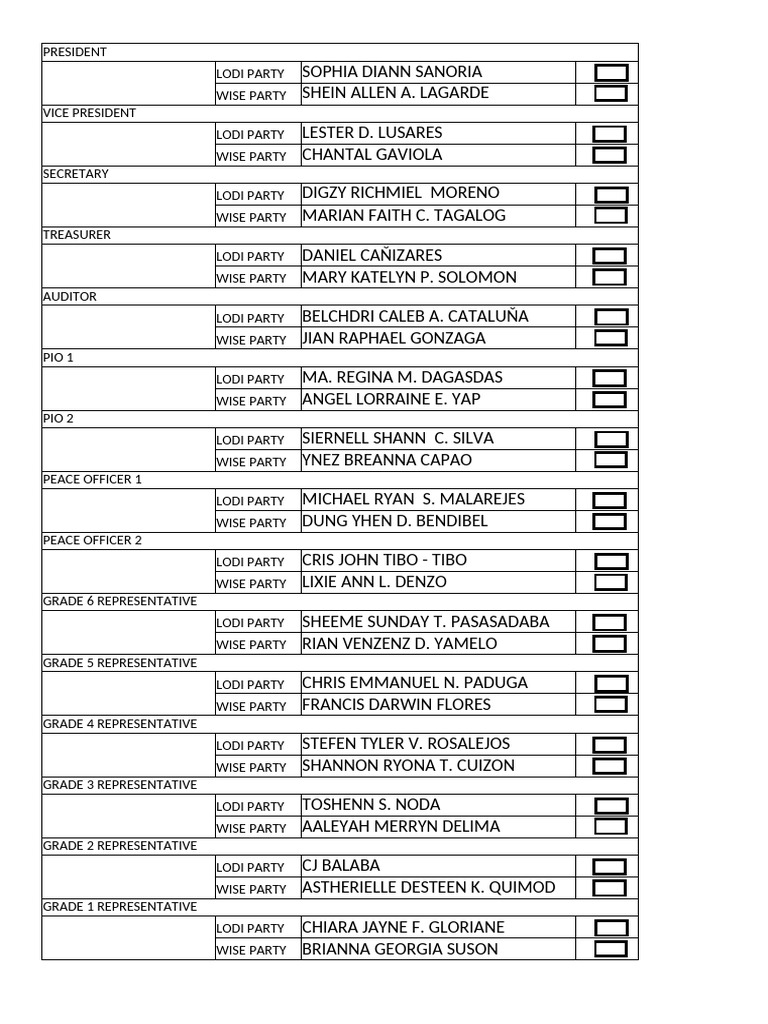 Sample Ballot | PDF