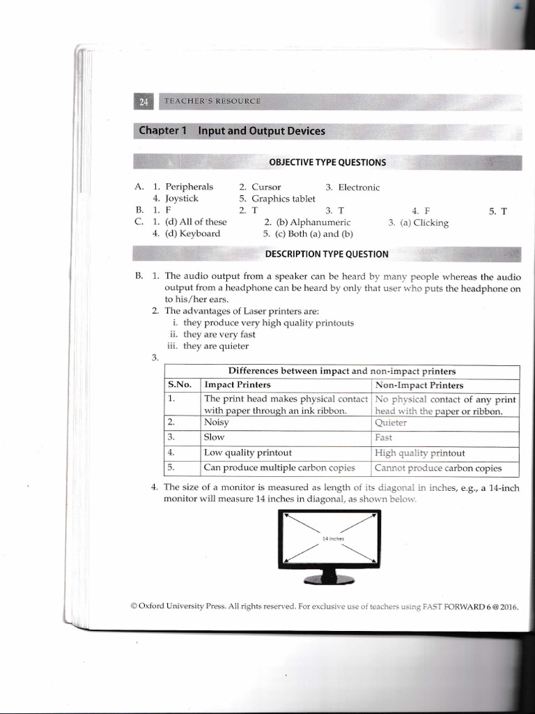 VI-STD COMPUTER SCIENCE NOTES | PDF | Computer Monitor | Button (Computing)