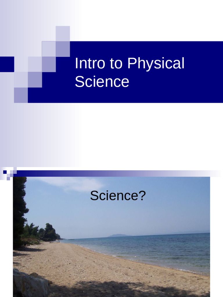 Intro To Physical Science - Chapter 1 | PDF
