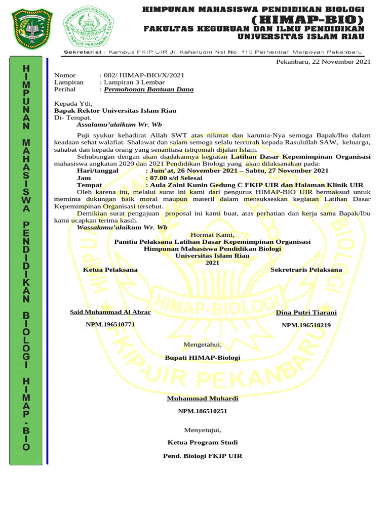 002 Proposal Rektor Ldko 2021 | PDF