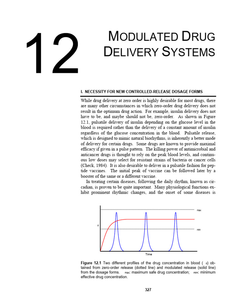 Modulated Drug Delivery Systems | PDF | Gel | Insulin