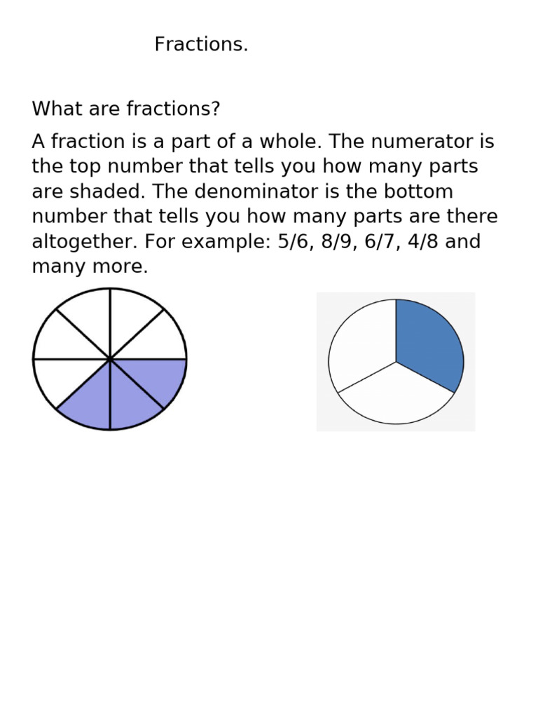 Fractions | PDF