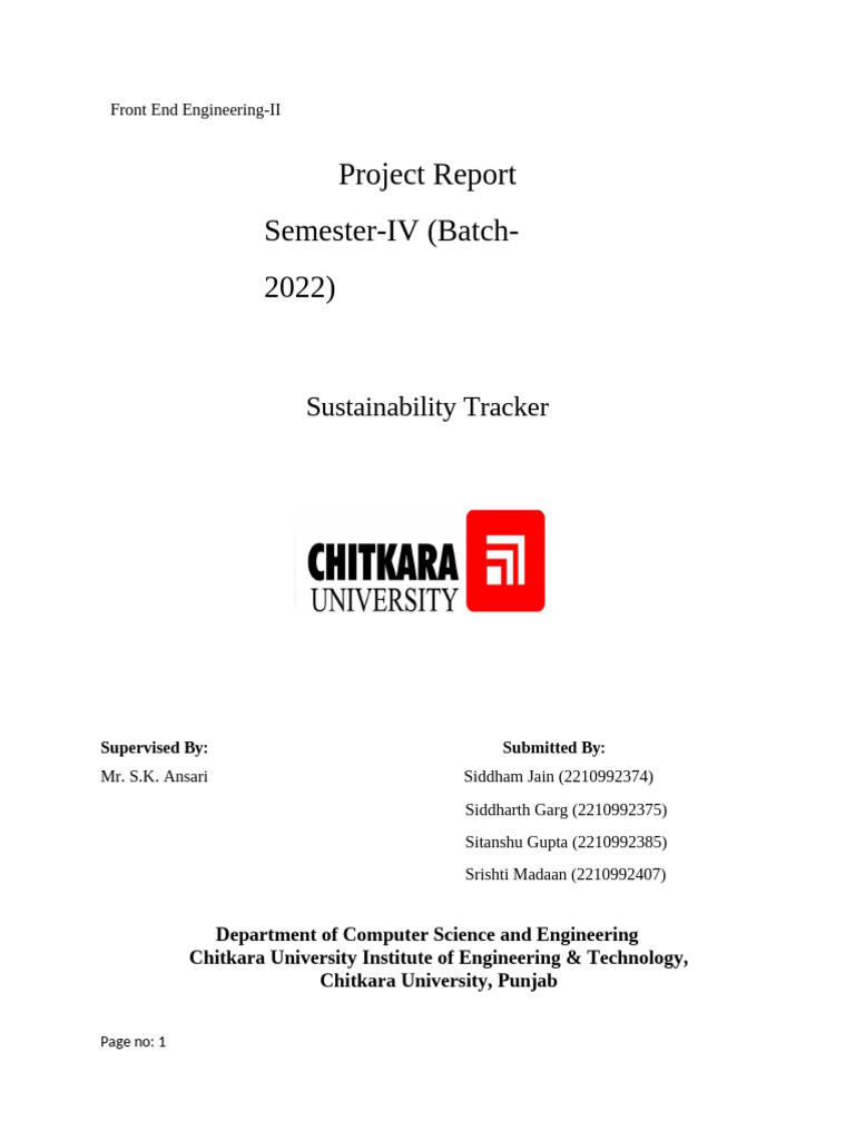 Sustainability Tracker Report | PDF | World Wide Web | Internet & Web