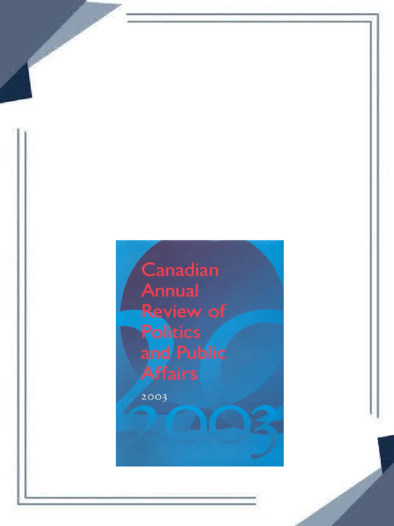 Instant ebooks textbook Canadian Annual Review of Politics and Public ...