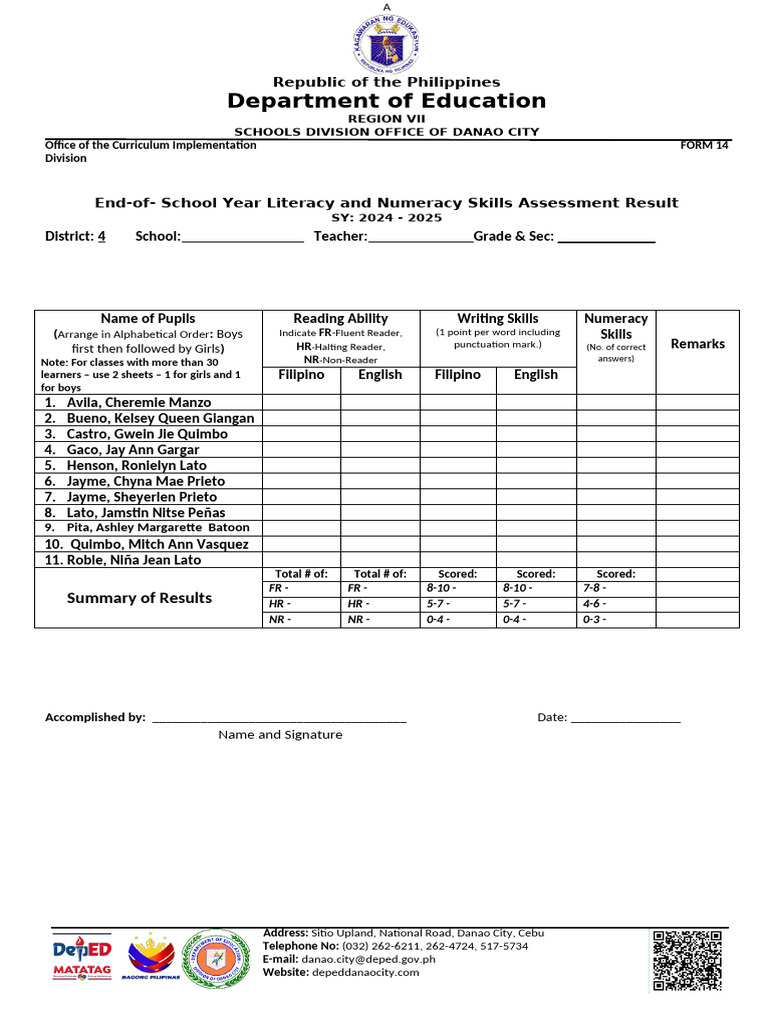 Form-14_ENDING-OF-SC-YEAR_Literacy-and-Numeracy-Skills-Assessment ...