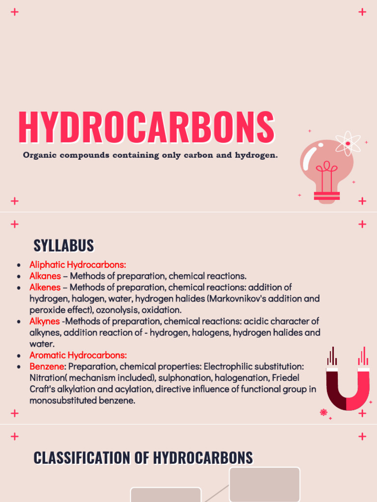 Hydrocarbons Class Notes | PDF | Alkene | Alkane
