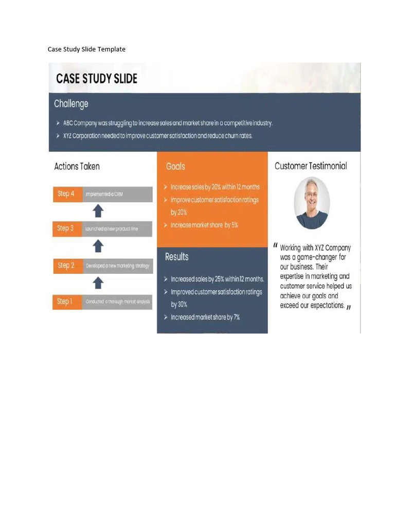 Case Study Slide Template | PDF
