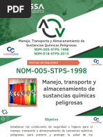 Norma Oficial Mexicana NOM 005 STPS 1998 | PDF | Ventilación (Arquitectura) | Incendios