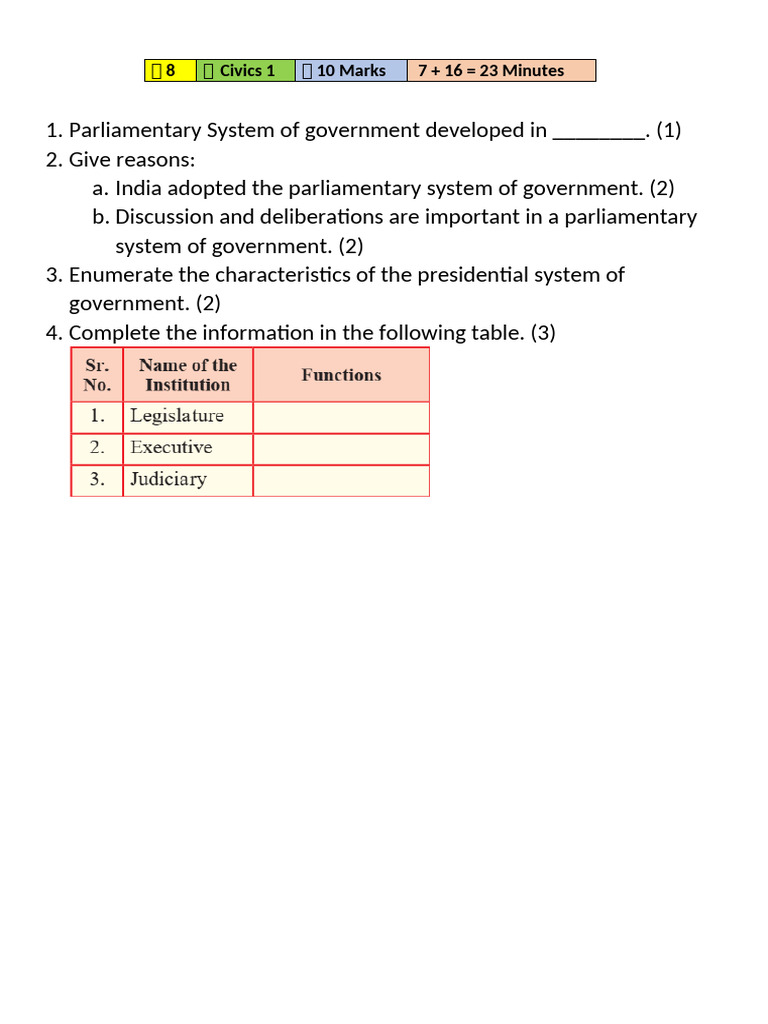 8 Civics 1 (1) | PDF