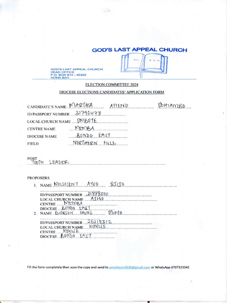 Glac Election Form | PDF