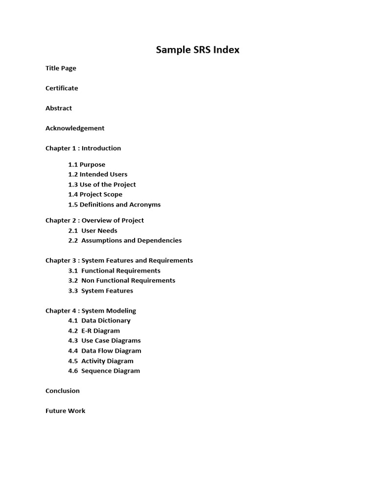 Sample SRS Document Overview | PDF