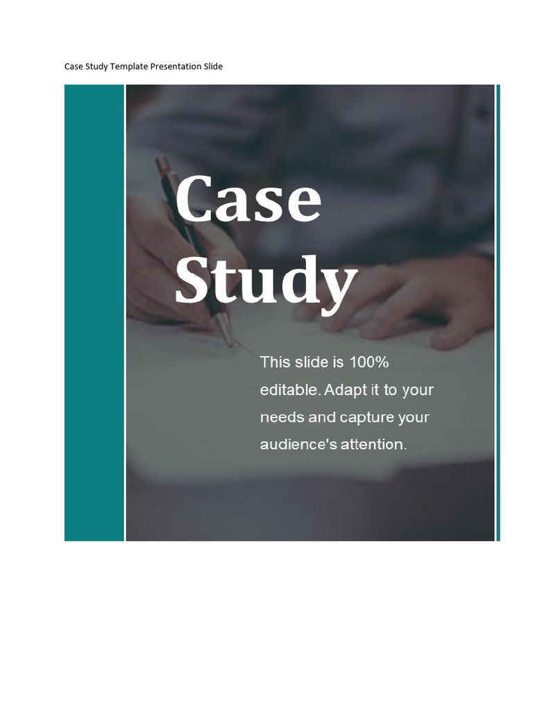 Case Study Template Presentation Slide | PDF