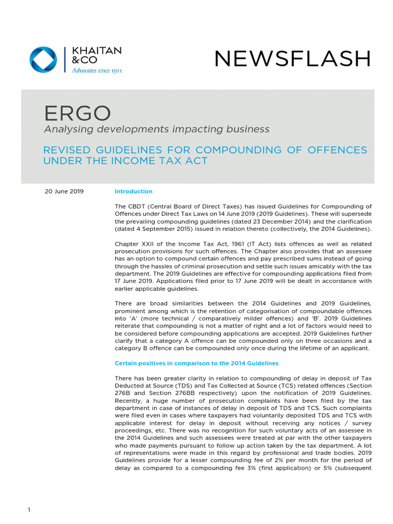 2019 Guidelines for Tax Offence Compounding | PDF | Taxes | Economies