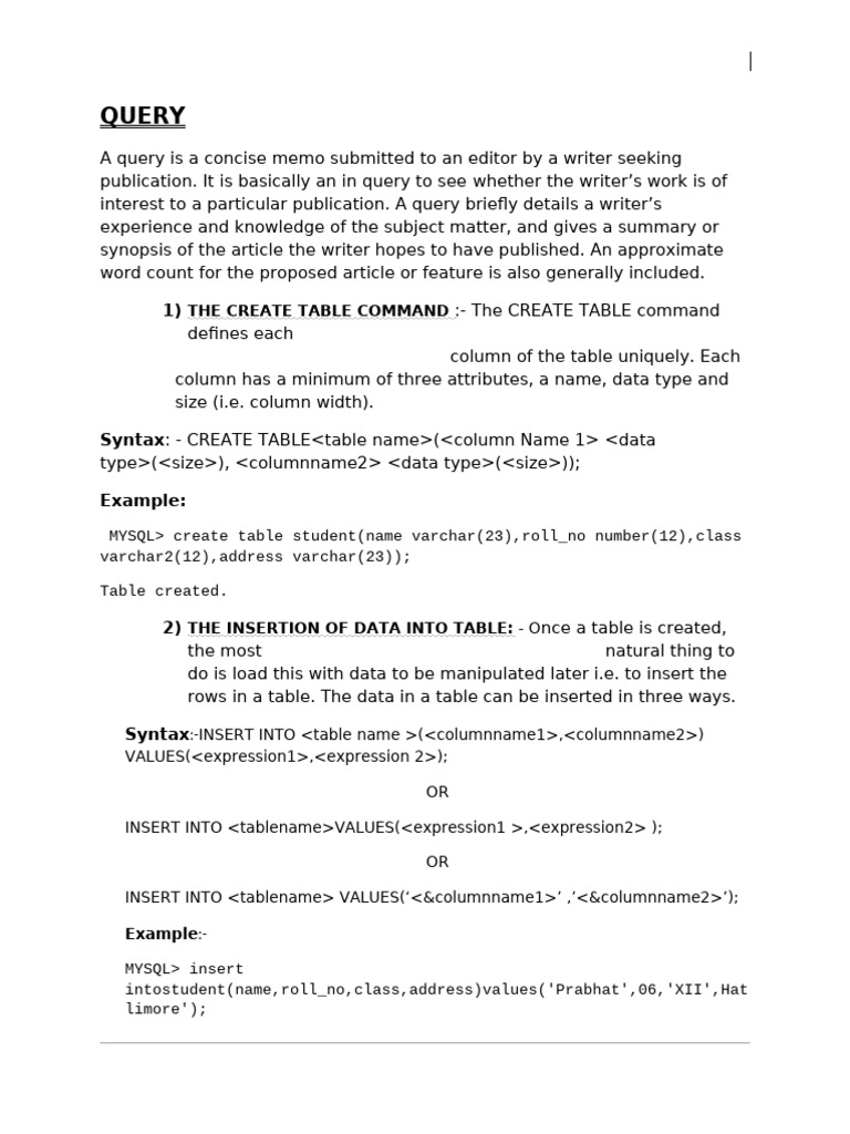 Practical File of SQL Queries Dbms 24 25 | PDF | Table (Database) | Software Design