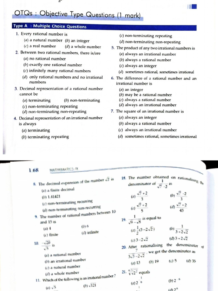 Important questions (Number system) | PDF