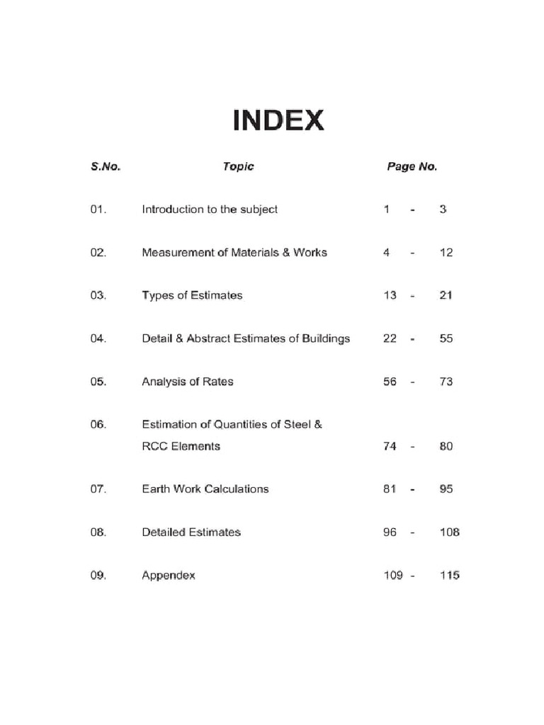 Estimation & Costing | PDF