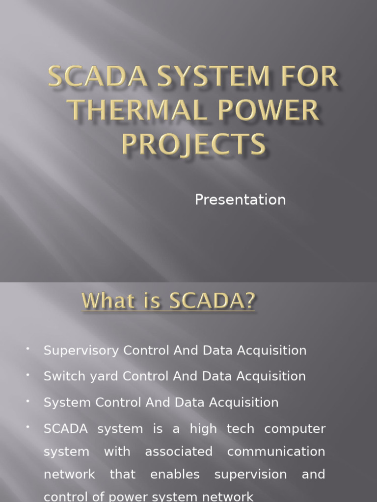 SCADA System for Power Control Management | PDF | Scada | Programmable Logic Controller