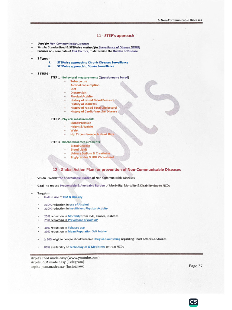 12 - Global Action Plan for NCD | PDF