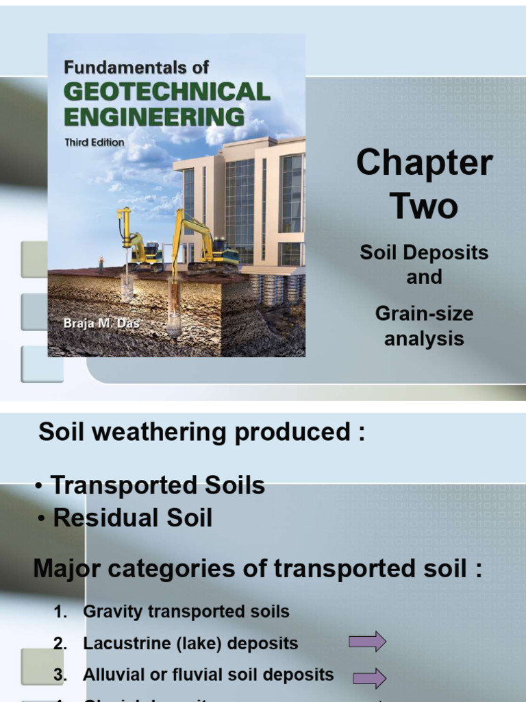 Chapter 2_Soil Deposits and Grain-size Analysis (1) | PDF | Soil | Clay