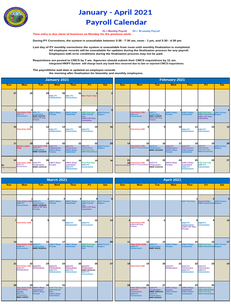 Payroll Calendar Jan Dec 2021 Quarter View 5 2 | PDF | Payroll | Expense