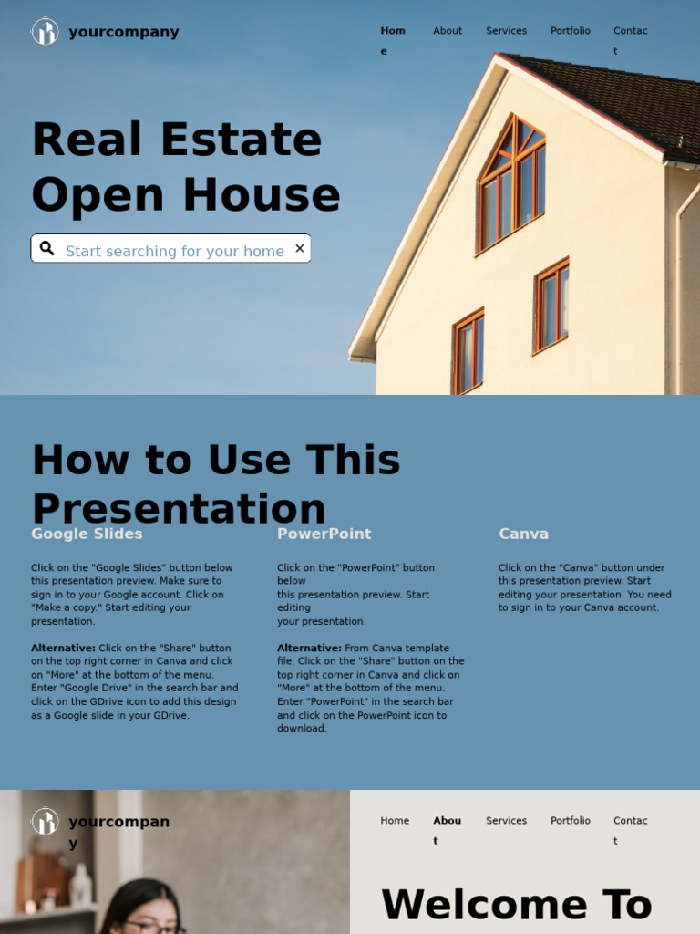 Real Estate Open House Website Design | PDF | Lecture | Microsoft Power ...