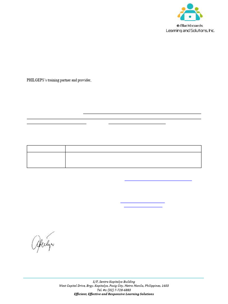 PhilGEPS Training - Official Invitation Letter JULY 2022 | PDF | Public ...