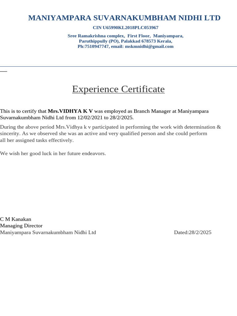 Exp Certificate MSKM | PDF