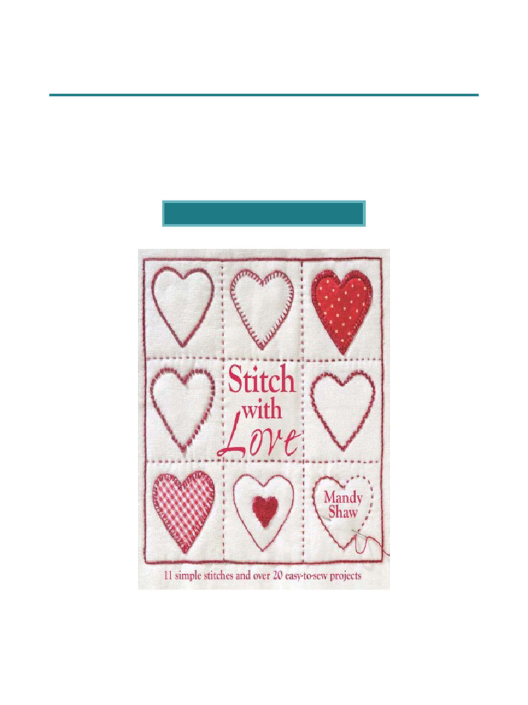 Reserve Stitch With Love 11 Simple Stitches and Over 20 Easy To Sew ...