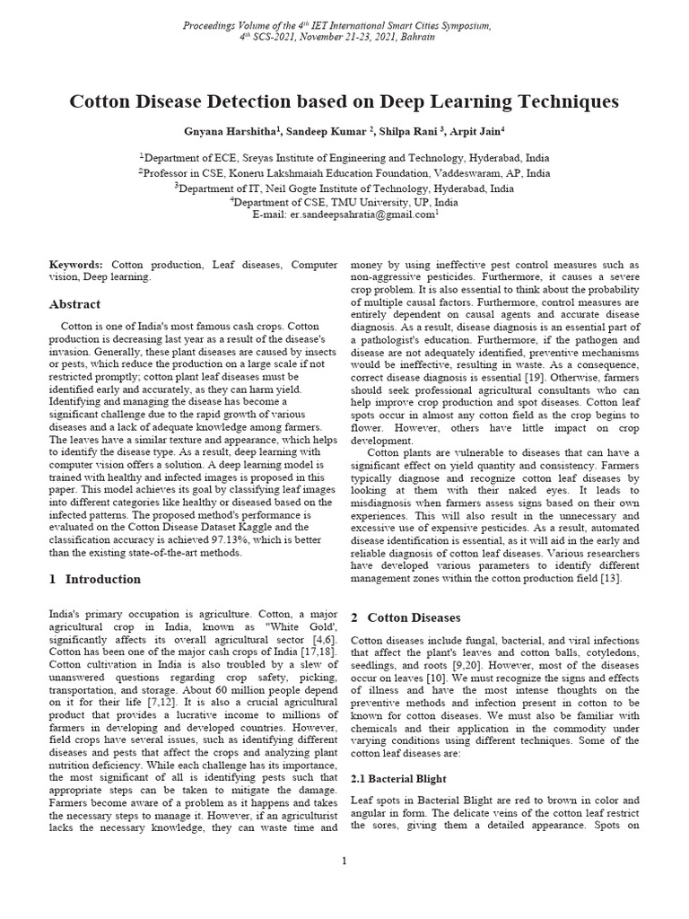 Cotton - Disease - Detection - Based - On - Deep - Learning ...