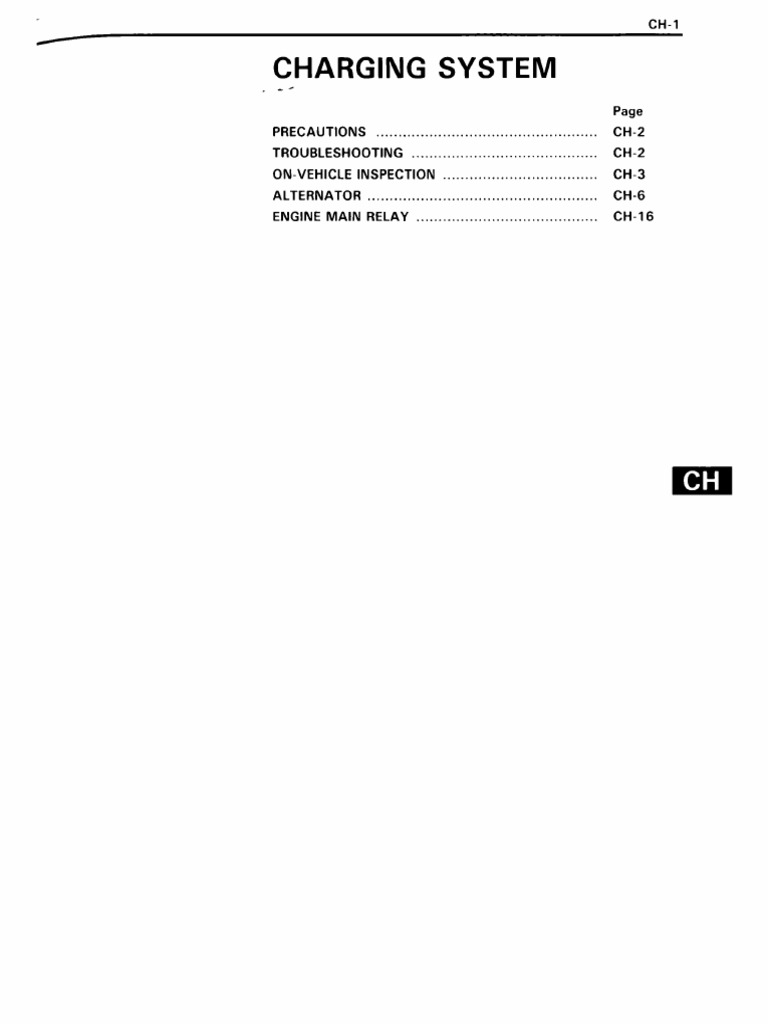 Toyota Celica Charging System | PDF