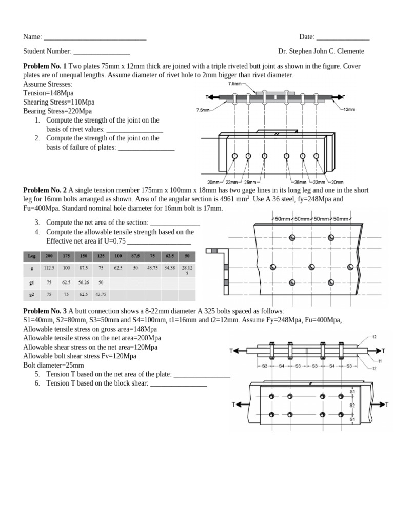 Engineering Stress Calculations | PDF