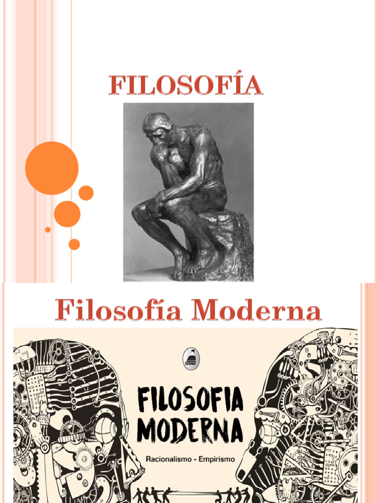 Filosofía Moderna: Descartes a Hegel | PDF | René Descartes | Dialéctico
