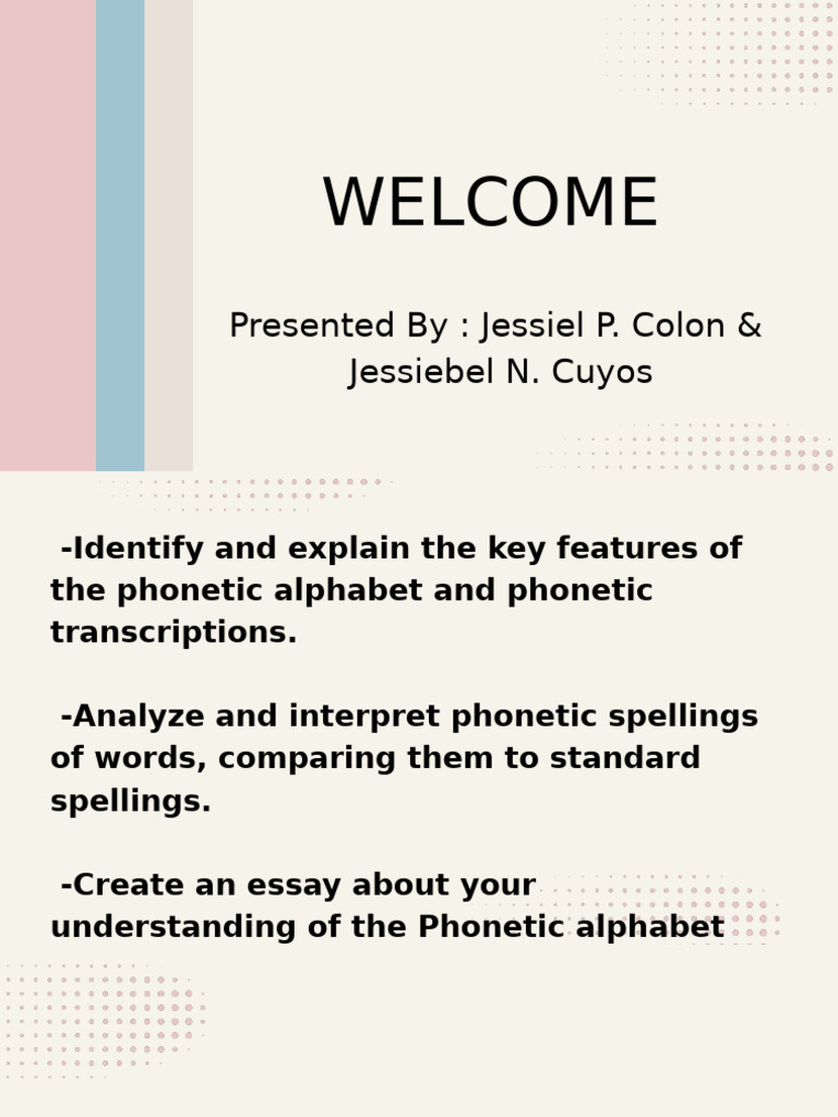 Understanding the Phonetic Alphabet | PDF