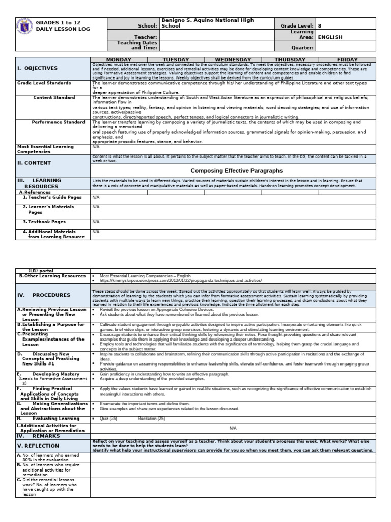 4th-Quarter-DLL | PDF | Learning | Cognition