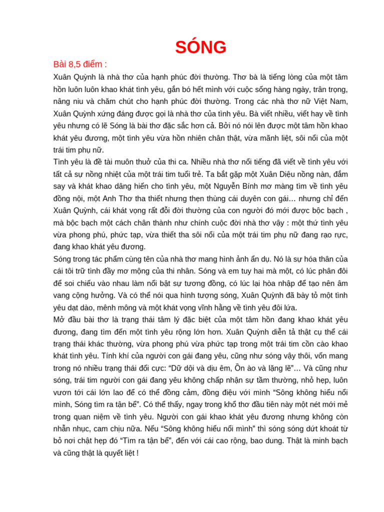 Ôn tập văn CK1 | PDF