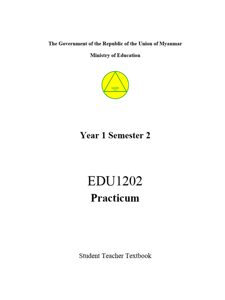 MoE Practicum Yr1Sem-2 TB ENG 06032020 | PDF | Curriculum | Teachers