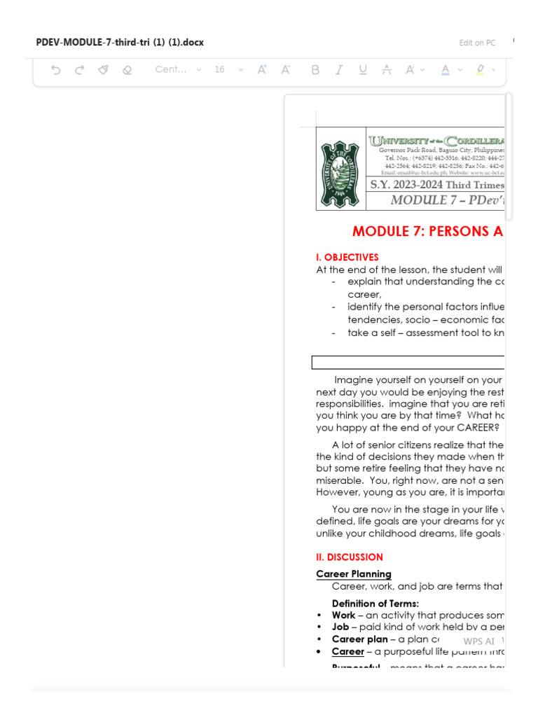 Pdev Module 7 Third Tri | PDF | Cognition | Social Psychology