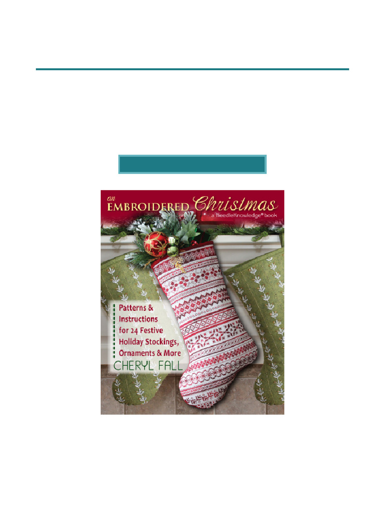 Best Price An Embroidered Christmas Patterns & Instructions For 24 ...