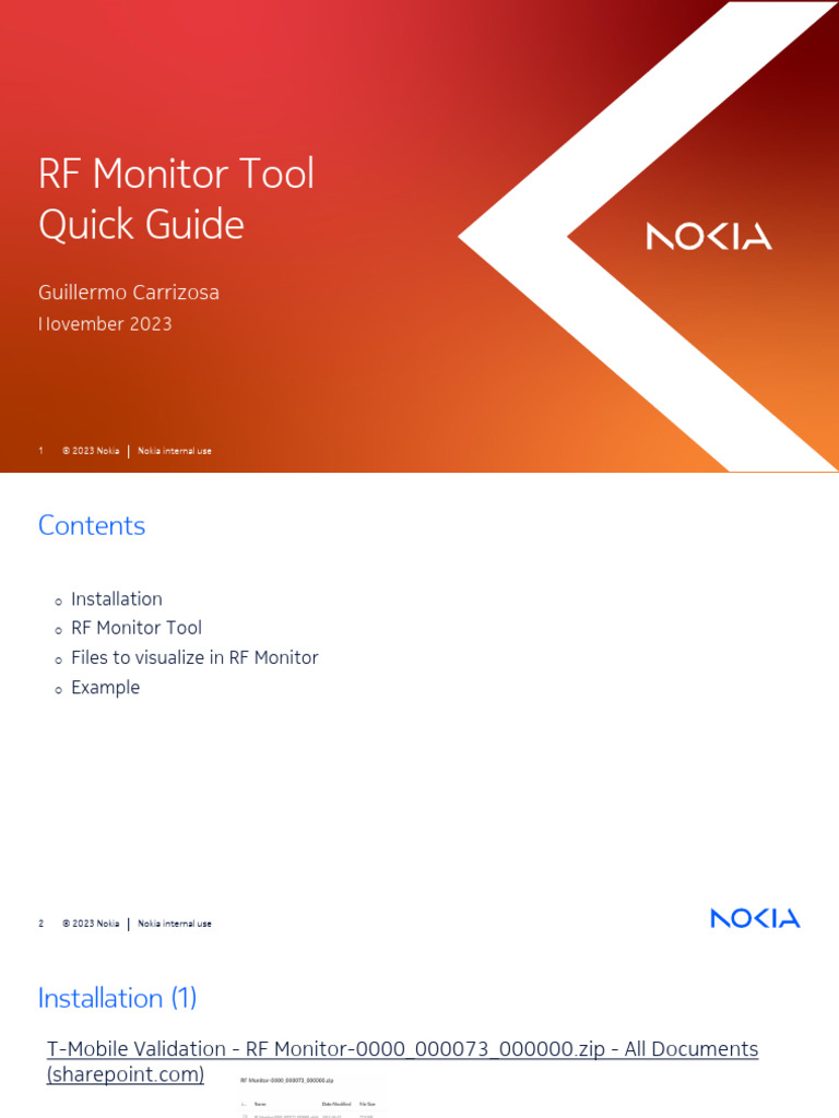 RF Monitor Tool Installation Guide | PDF | System Software | Software
