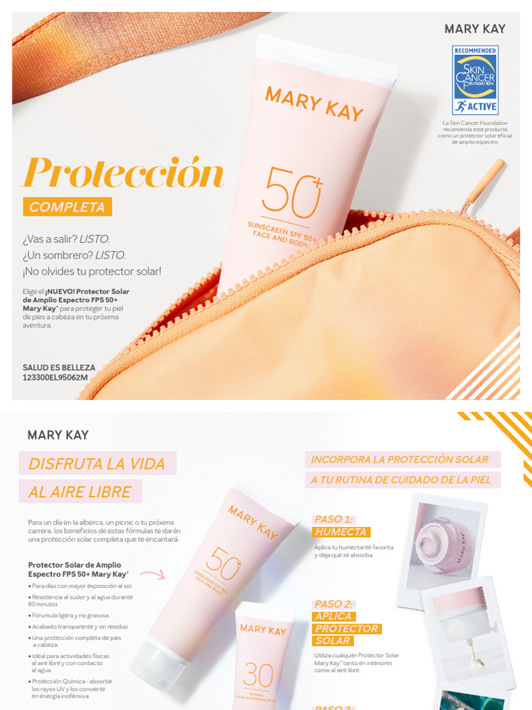 Protector Solar FPS 50 Mary Kay: Beneficios | PDF