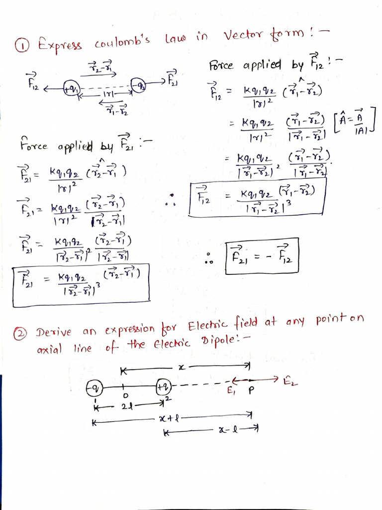 Handwritten Physics All Important Derivations | PDF