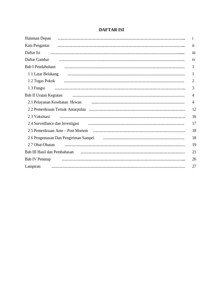 Daftar Isi | PDF
